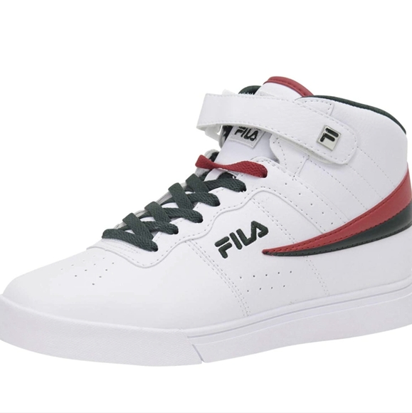 Fila | Shoes | Fila Vulc 3 Mid Plus Black Burgundy Classic High Top ...